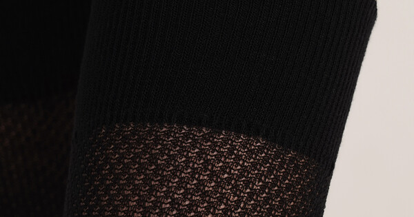 Гольфи вище колін з плетінням сітки PARI UP COTTON CLASSIC 200 nero ...